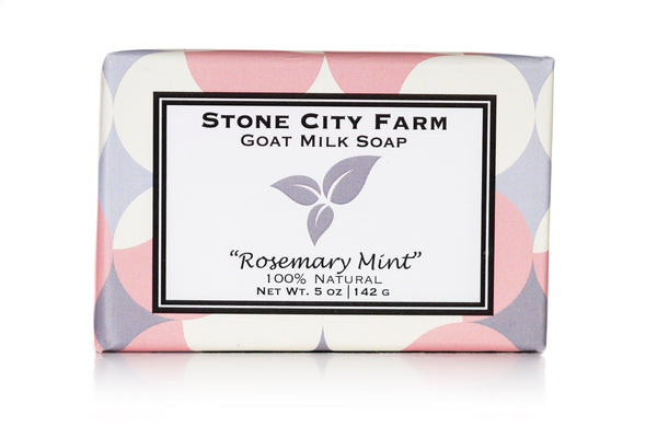 Rosemary & Peppermint Goat Milk Soap - Stone City Farm